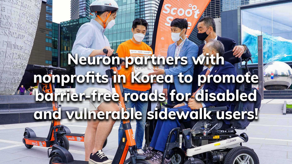 Neuron partners with nonprofits in Korea to promote barrier-free roads ...